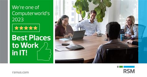 Computerworld Names Rsm To 2023 List Of Best Places To Work In It