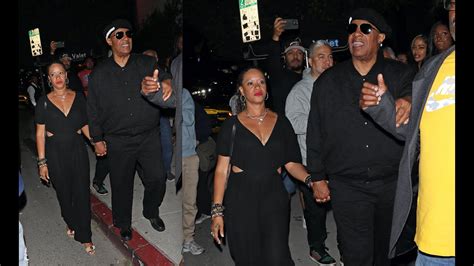 Singerlegend Stevie Wonder And Wife Tomeeka Robyn Bracy Dine Out At