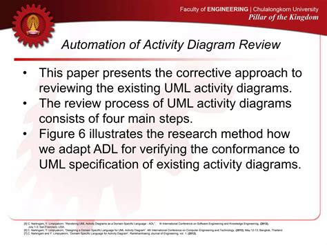 Enhancement Of Action Description Language For Uml Activity Diagram Review Pptx