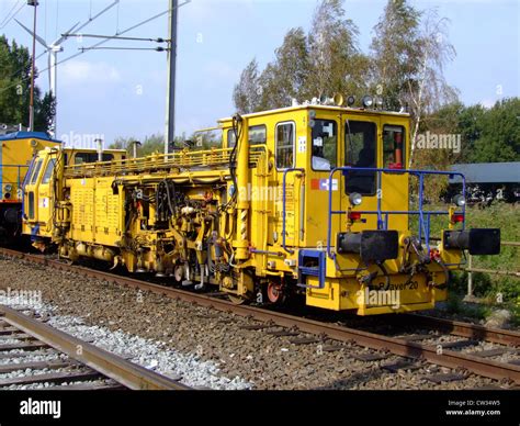 Plasser Theurer Machines Rail Service Vehicles Of Germany Stock Photo Alamy
