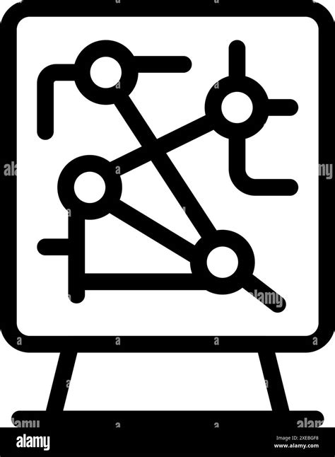 Electronic Scheme On Stand Showing Microchip Structure With Transistors