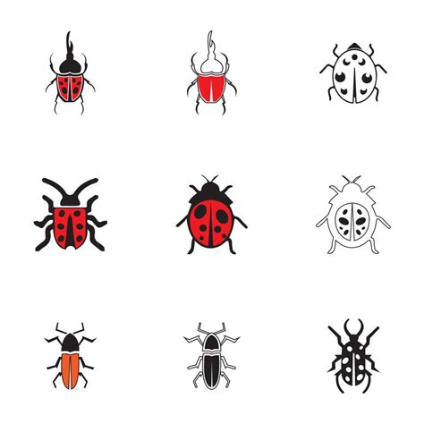 Bug Vector Illustration Icon Design Template Vector Art At Vecteezy