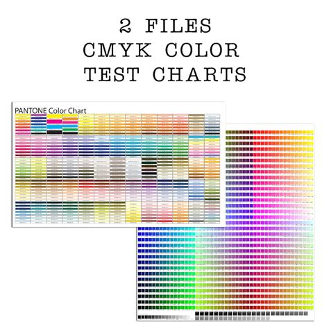 Sublimation Spot Color Charts Digital Download Printable Color Etsy