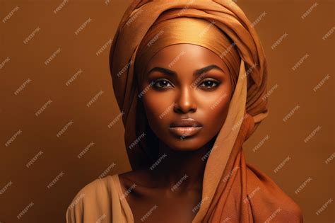 Premium Ai Image Sad African Girl Posing