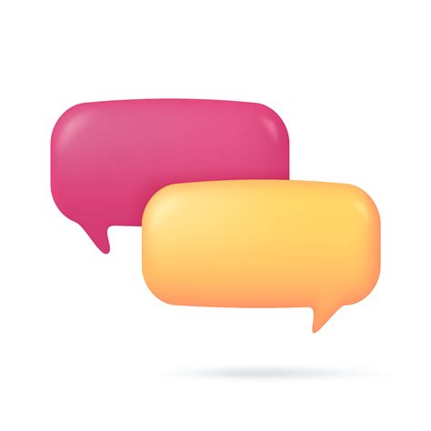 3d Speech Bubbles Social Media Chat Message Box Dialogue Sign 25466148
