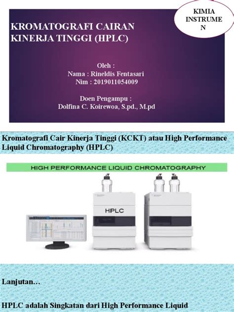 Kimia Instrumen Hplc Pdf