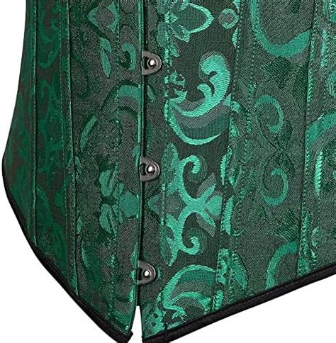 Jutrisujo Korsett Damen Top Sexy Corsage Korsage Vollbrust Spitze Lace Ärmel Weg Von Der