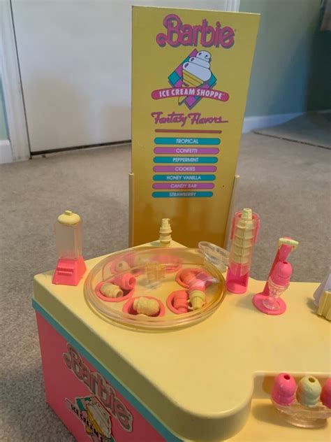 Vintage 1987 Barbie Ice Cream Shoppe Playset Near Complete No Box