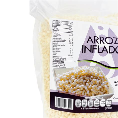 Arroz Inflado Sin azúcar bolsa 450 g Sanomundo