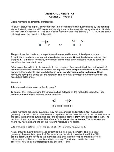 Gen Chem 1 Handout Q2 Weeks 5 7 Download Free Pdf Chemical