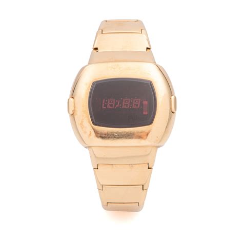 Pulsar Time Computer Inc P3 Led Yellow Gold Only Online Auction Geneva September 22 2021