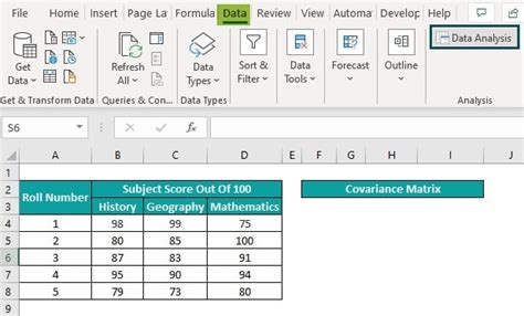 Covariance Matrix On Excel Examples How To Calculate