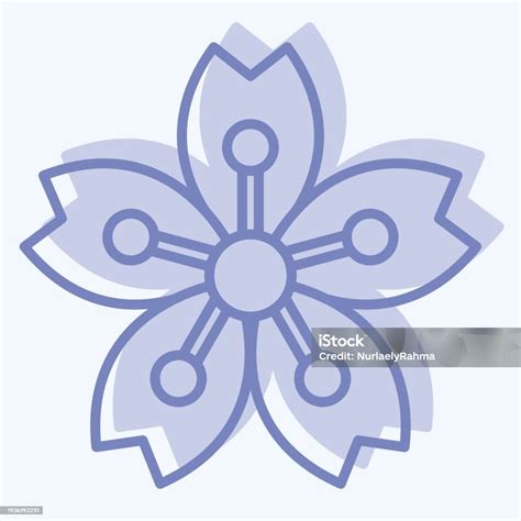 아이콘 사쿠라 벚꽃 축제 상징과 관련이 있습니다 투톤 스타일 심플한 디자인 편집 가능 간단한 일러스트레이션 0명에 대한 스톡 벡터 아트 및 기타 이미지 Istock