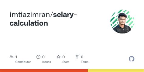 Github Imtiazimran Selary Calculation