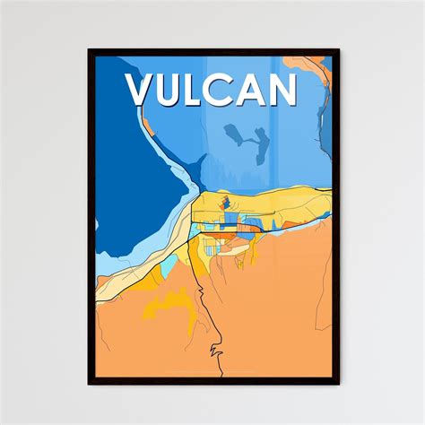 Vulcan Romania Vibrant Map Streit