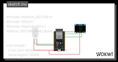 Oled Wokwi ESP STM Arduino Simulator