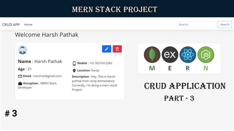Crud Application Part 3 Mern Stack Project React Nodejs Expressjs Mongodb