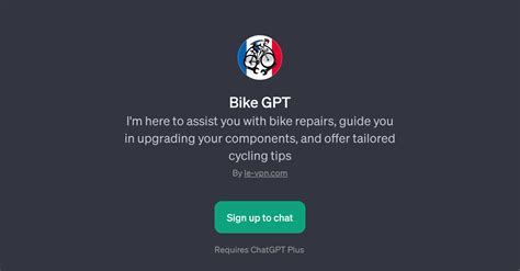 Bike GPT Cycling Guidance TAAFT