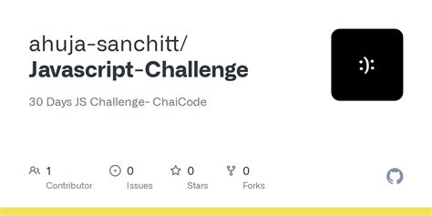 Github Ahuja Sanchittjavascript Challenge 30 Days Js Challenge