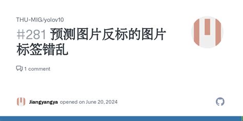 预测图片反标的图片标签错乱 Issue 281 THU MIG yolov10 GitHub