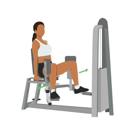 Woman Doing Exercise Using Abductor Thigh Machine Abductor Workout