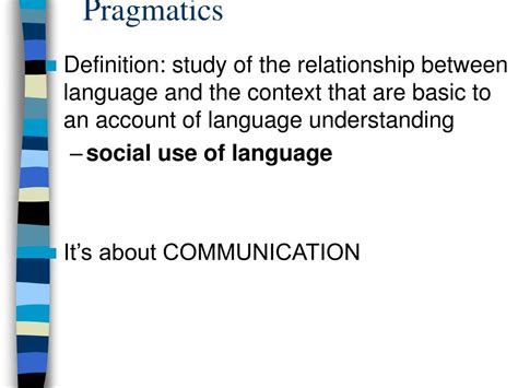 Ppt Pragmatics Powerpoint Presentation Free Download Id 159104
