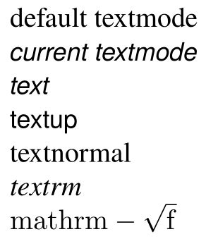 Equations What S The Usual Standard Way To Write Text In Math Mode TeX LaTeX Stack Exchange