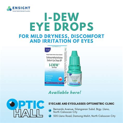 Optic Hall I Dew Eye Drops For Mild Dryness Discomfort