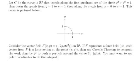 Solved Let C Be The Curve In R That Travels Along The Chegg