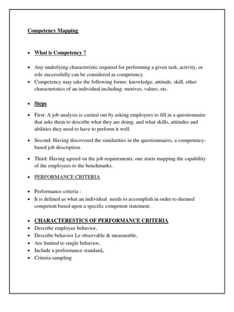 Competency Report Pdf Competence Human Resources Sampling