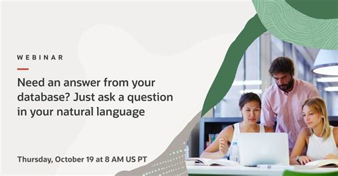 Oracle Database On Linkedin 💡 Need An Answer From Your Database Just