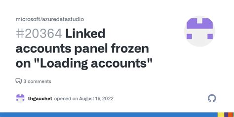 Linked Accounts Panel Frozen On Loading Accounts · Issue 20364