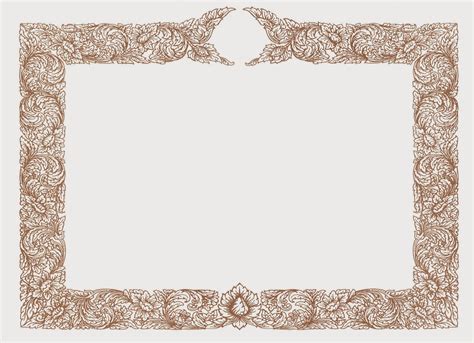Khmer Classic Drawing Frame Border Design Page Borders Design