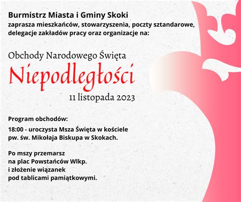Narodowe Święto Niepodległości Biblioteka Publiczna Miasta i Gminy w Skokach