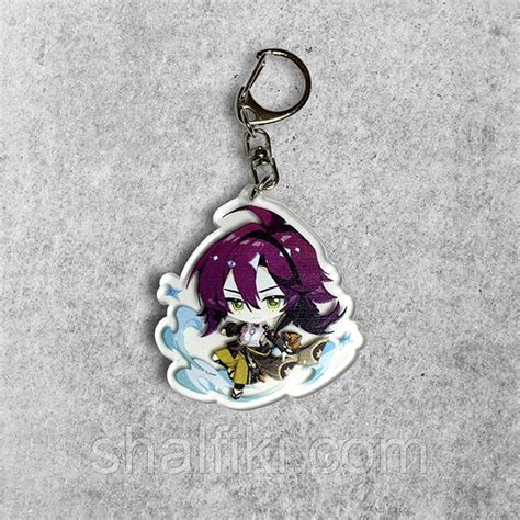 Сиканоин Хэйдзо Геншин Genshin Брелок Акриловый Двухсторонний с Уф печатью — Купить