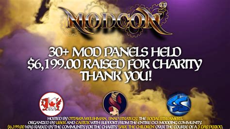 30 Ck3 Modding Panels 3 Days 3 Hosts And 6 199 00 Raised For Charity Later Modcon 2 Has