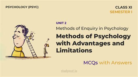 Methods Of Psychology With Advantages And Limitations Mcqs With