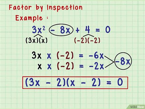 3 Formas De Factorizar Ecuaciones Algebraicas Wikihow