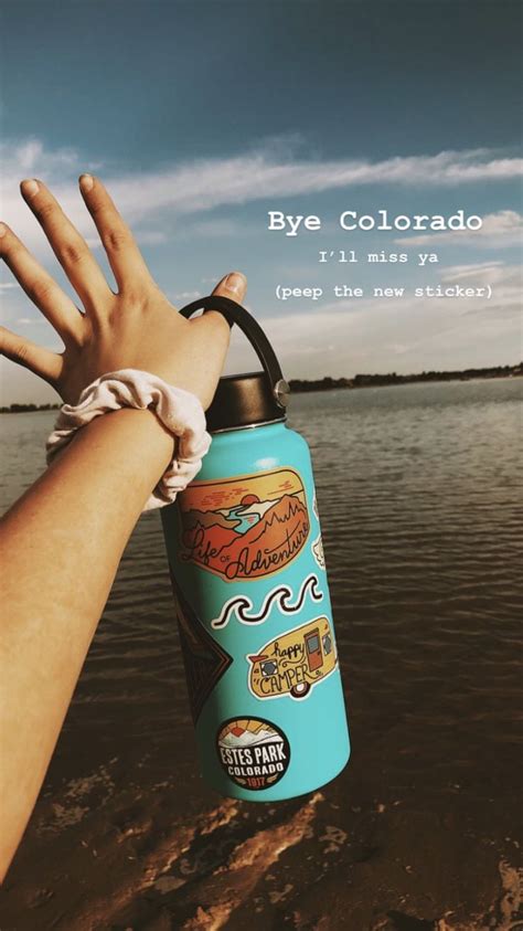 VSCO Sticker Water Bottle Hydro Flask Bottle