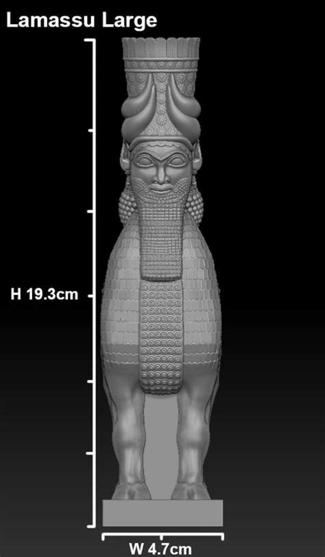 Assyrian Lamassu 3d Print Medium Size Etsy