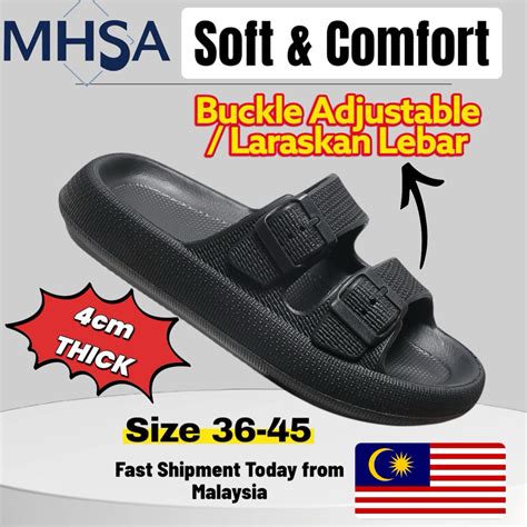 4cm Tebal And Anti Slip And Lembut Lelaki Selipar Wanita Selipar Unisex Selipar Men Sandal