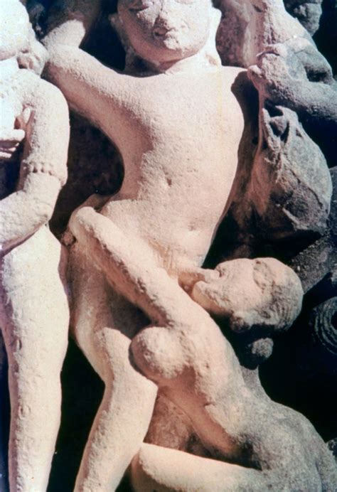 Erotic Sculpture Khajuraho India By Unbekannt