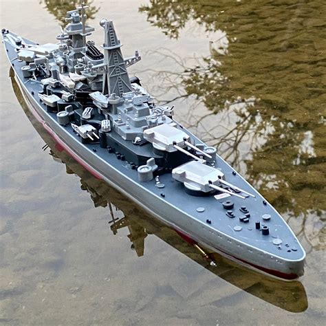 Remote Controlled Warship Battleship Rc Ship 20 25kmh On Lakes Pools