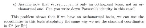 Solved Let Vi V2 Vn Be An Orthonotmal Basis In Vn Be Chegg Com