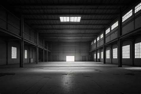 Dark Warehouse Background