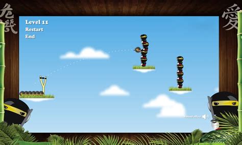 Ninja Knockdown Master The Slingshot Strategy