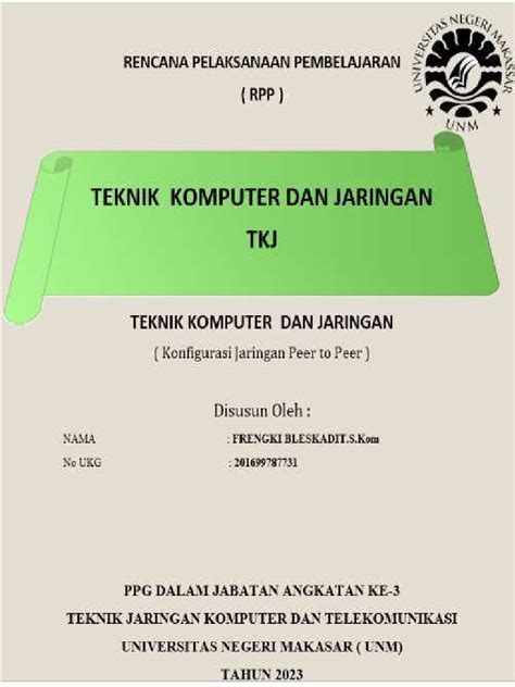 Modul Ajar Konfigurasi Jaringan Dasar Peer To Peer 1docxsmkn 2 Tik