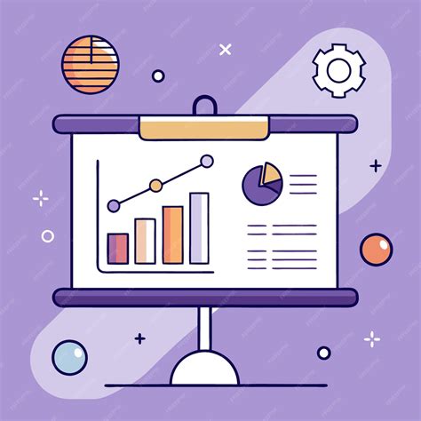 A Presentation Board Displaying Graphs And Data Analysis Premium Ai