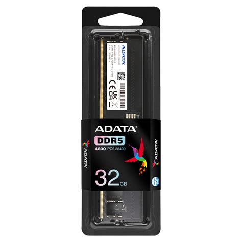 Adata 32gb Ddr5 4800 Udimm Desktop Ad5u480032g S Memory Pcc Computers