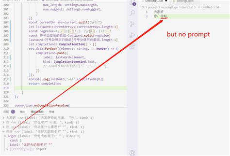 using the chinese symbol the lsp server returns the data but vscode